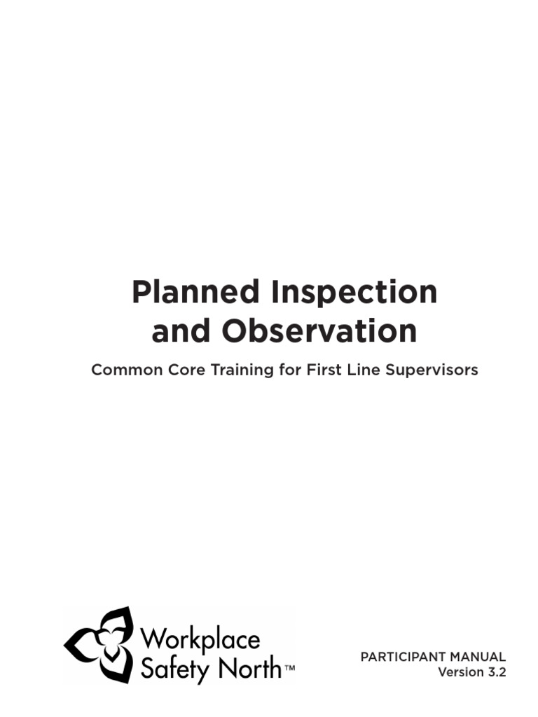 191PMV3.2 Planned Inspection and Observation | PDF | Occupational ...