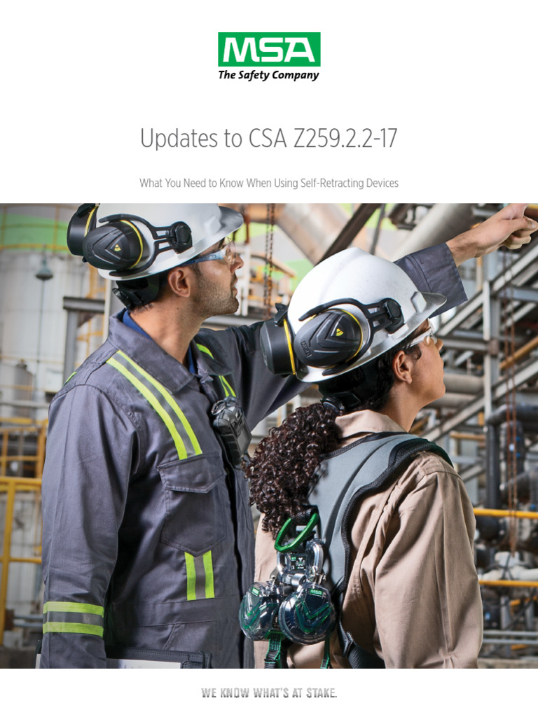 2000 019 MC CSA Standards and Self Rectracting Devices WP | PDF ...