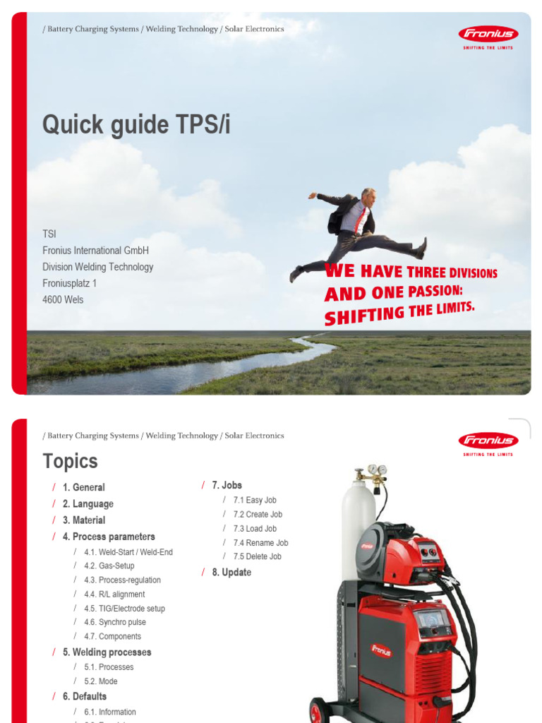 TPSi Quick Guide - EN | PDF | Welding | Construction