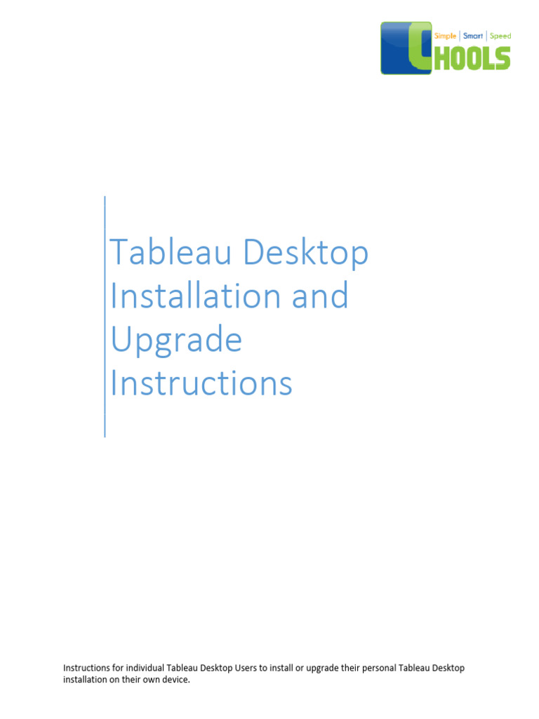 Tableau Desktop Installation Guide | PDF | Microsoft Windows | Desktop ...