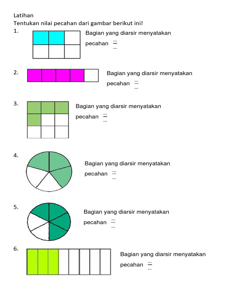 Soal Latihan PECAHAN | PDF | Metode & Bahan Ajar