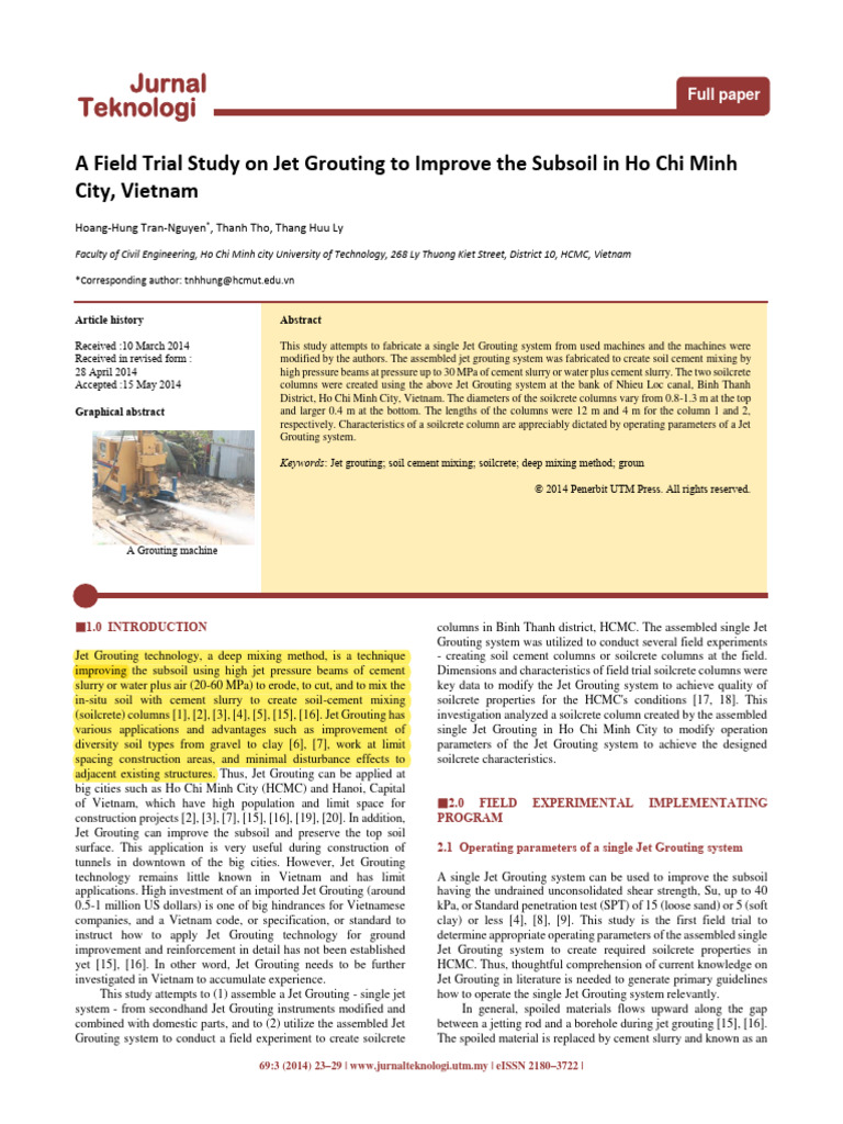 2-A Field Trial Study On Jet Grouting To Improve The Subsoil in Ho Chi ...