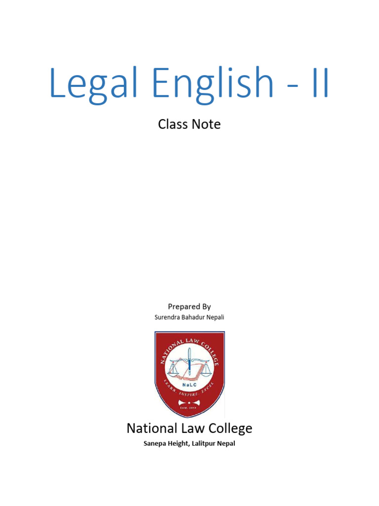 Legal English Compilation - Second Semester | PDF | House Of Lords ...