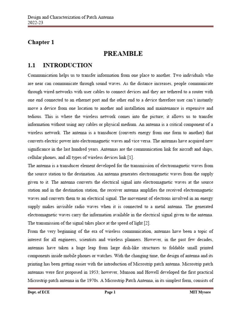Mini-Project - PHASE - 2 Report | PDF | Antenna (Radio) | Electromagnetic Radiation