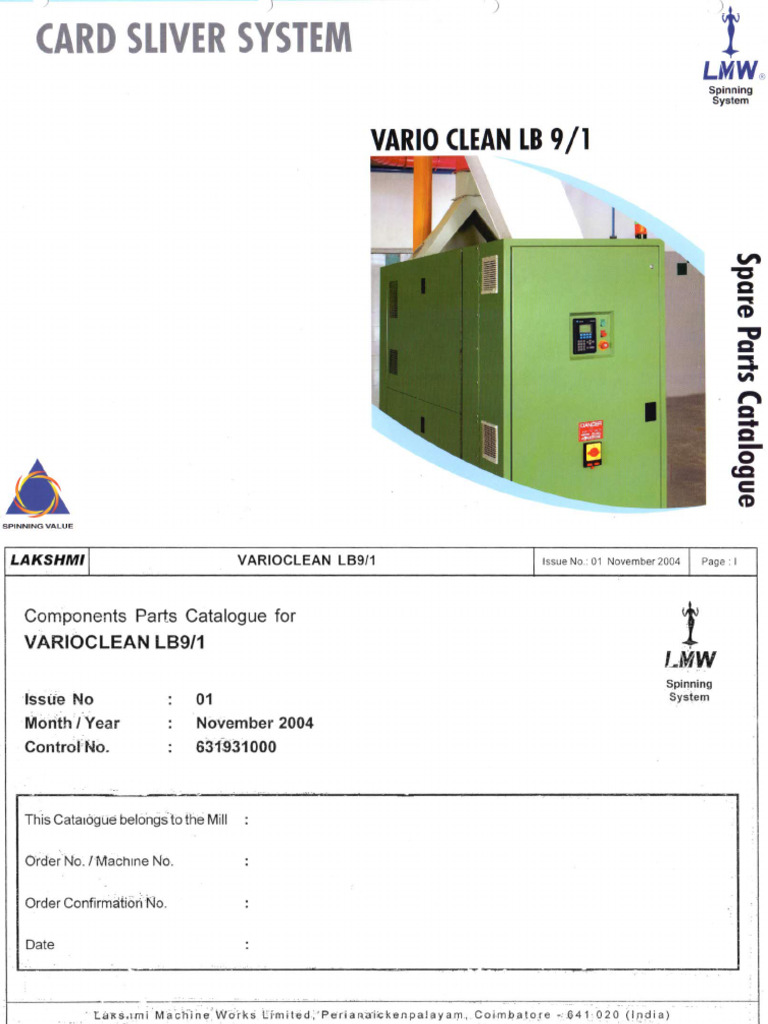 Varioclean Lb9 1 v1 Nov2004 | PDF