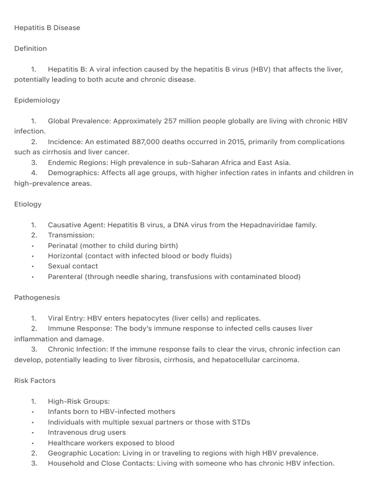 Hepatitis B Disease | PDF | Hepatitis B | Hepatitis