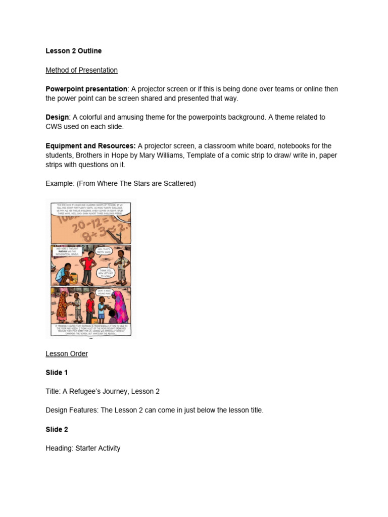 Lesson 2 Outline | PDF | Taliban | Refugee