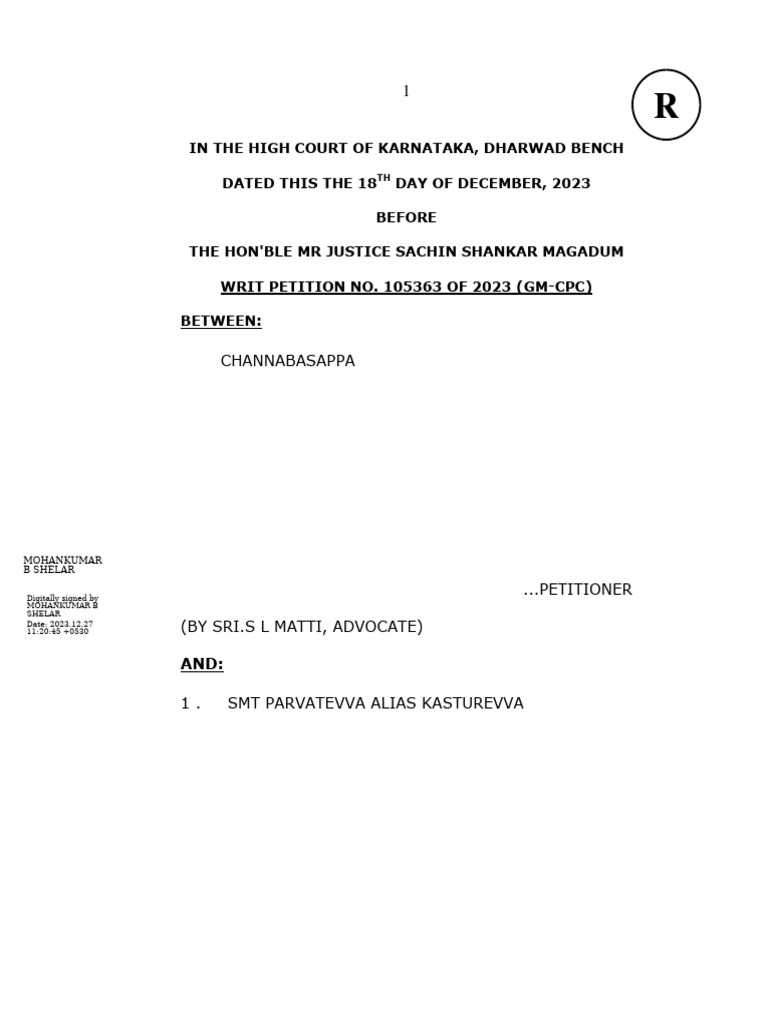 Channabasappa 2 | PDF | Judgment (Law) | Supreme Court Of India