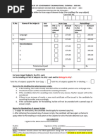 SSLC Scan Copy Application Form | PDF