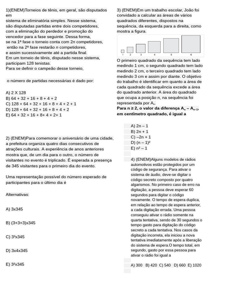 Simulado Enem PG | PDF