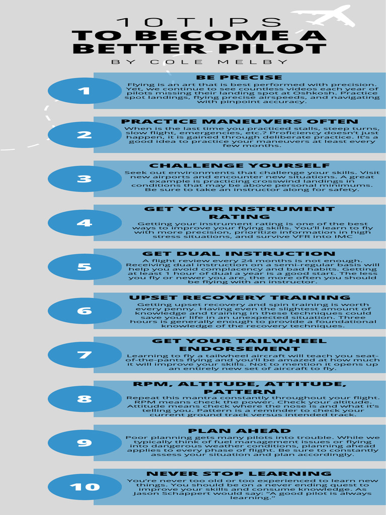 10 Tips To Become A Better Pilot | PDF | Aerospace | Aviation