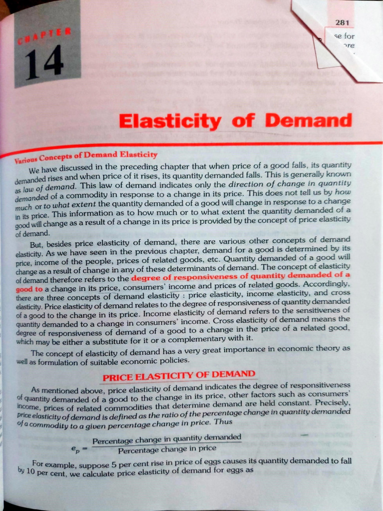 Elasticity of Demand | PDF | Demand | Elasticity (Economics)