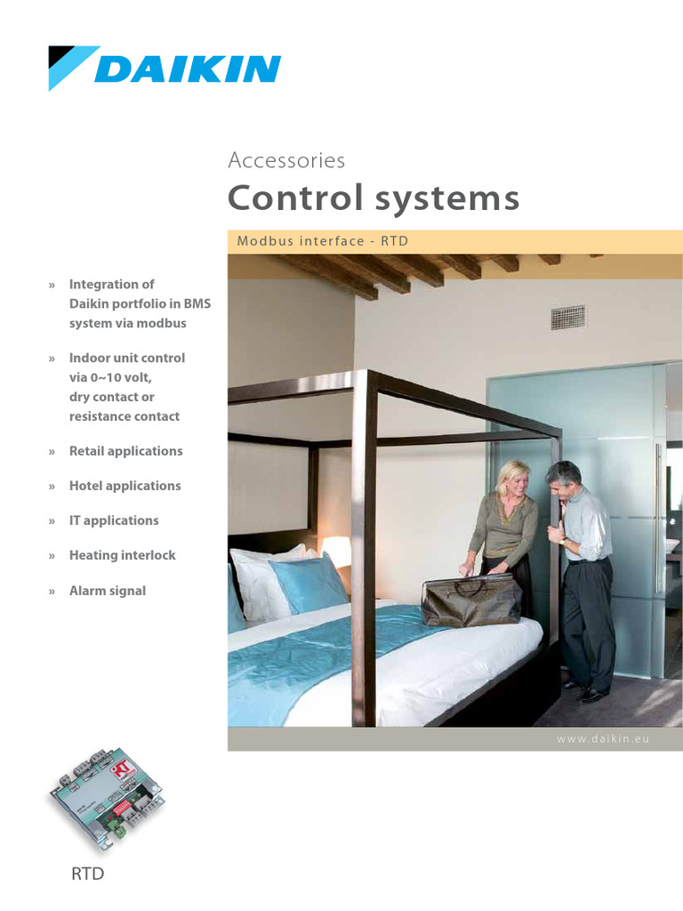 DAIKIN RTD - ECPEN13-308 - Catalogues - English GATWAY | PDF | Power Supply | Water Heating