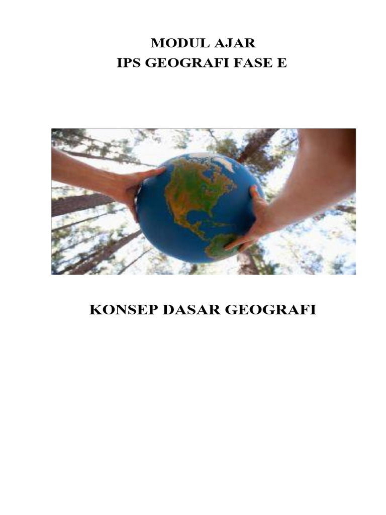 Modul Ajar Geografi X - Konsep Dasar Geografi | PDF