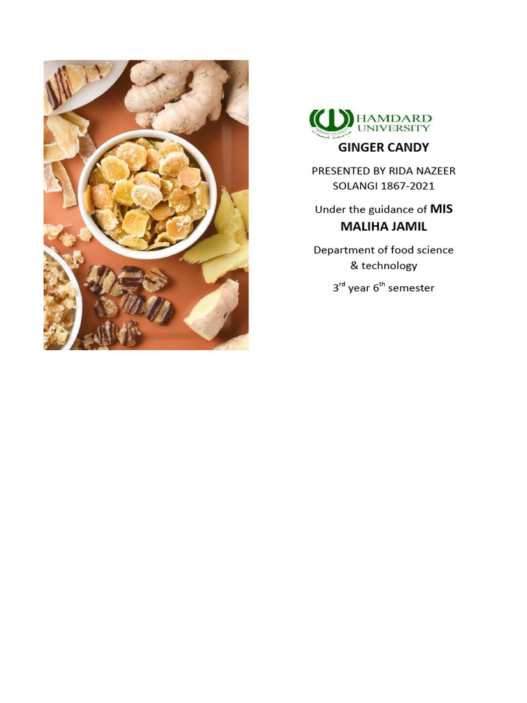 Candy | PDF | Ginger | Candy