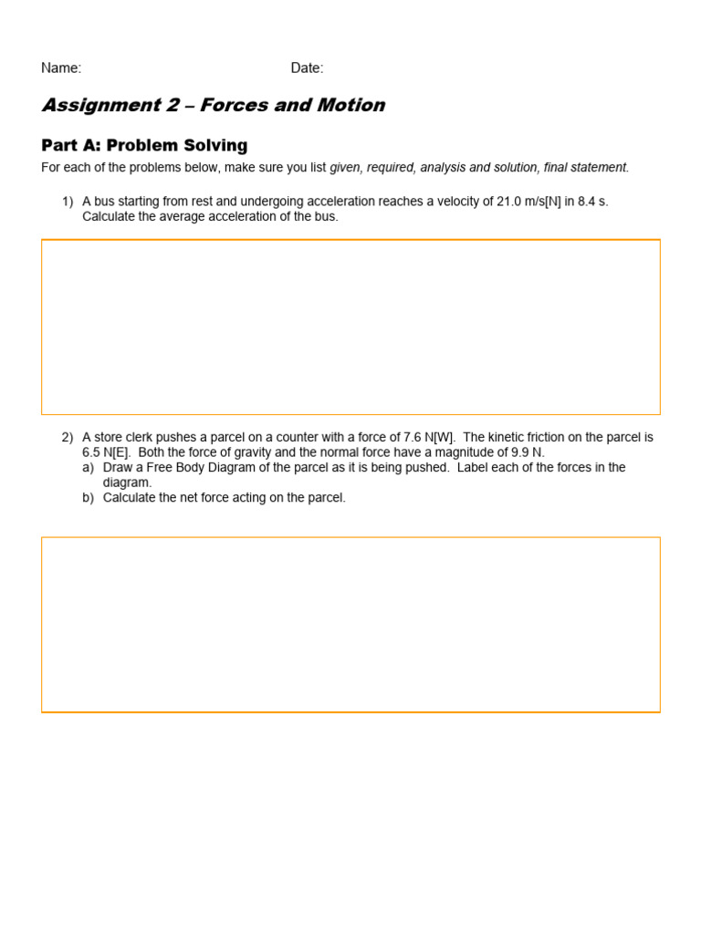 Forces and Motion (1) | PDF | Force | Acceleration
