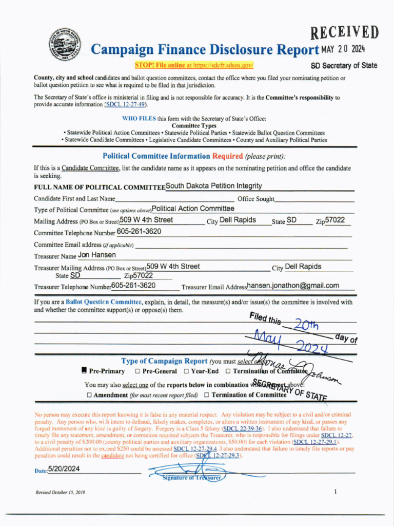 Petition Integrity Report | PDF