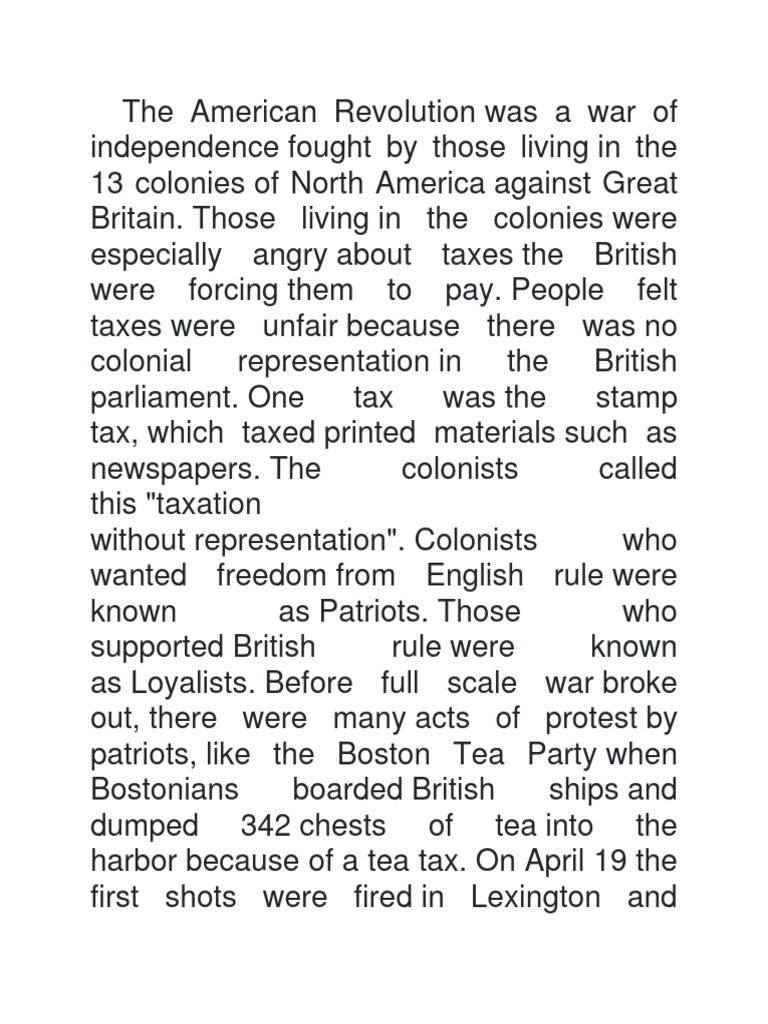 The American Revolution | PDF