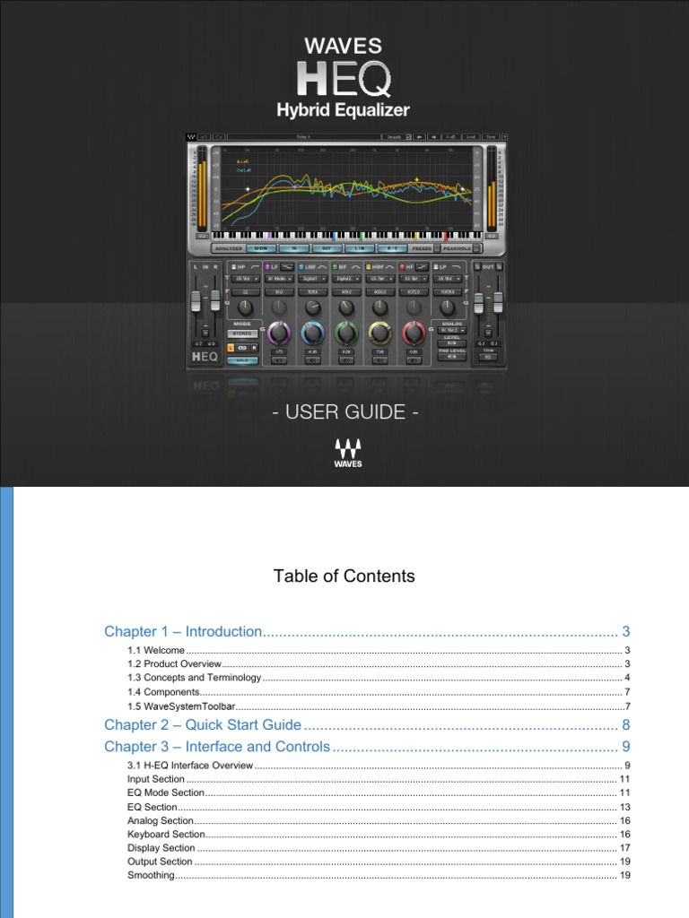 Waves: Hybrid Equalizer | PDF | Equalization (Audio) | Signal Processing