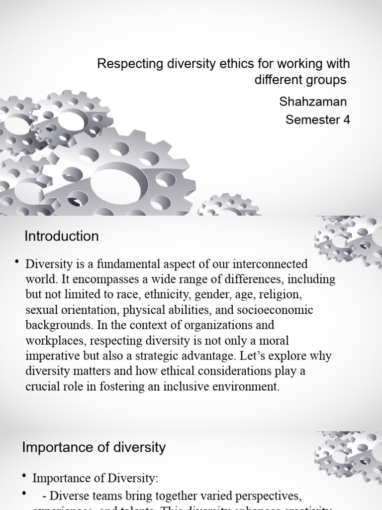 Cultural Diversity | PDF | Diversity (Business) | Psychologist