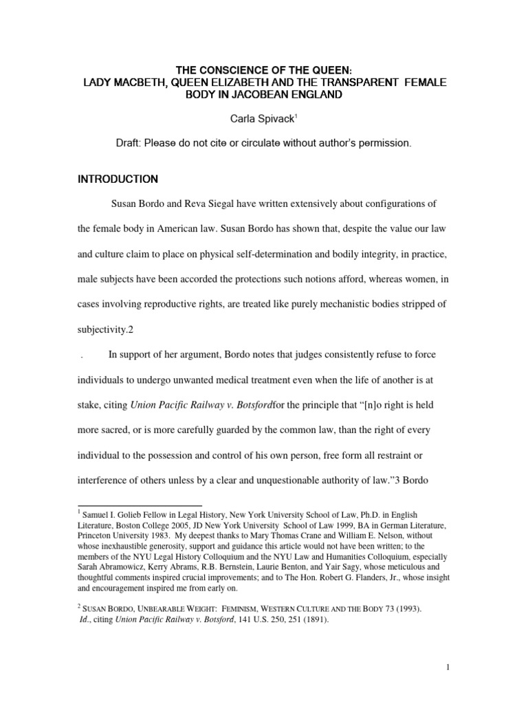 Full Text | PDF | Macbeth | Gender