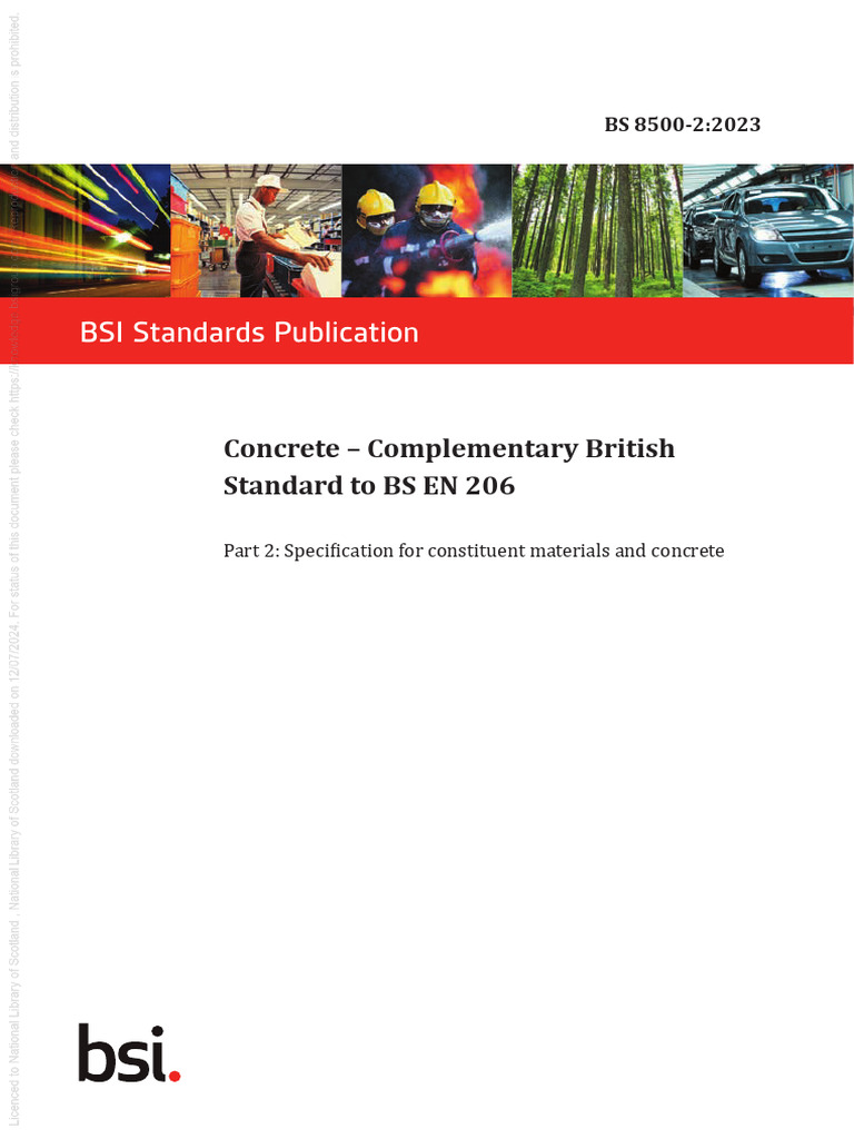 BS 8500-2 - 2023 | PDF | Concrete | Cement