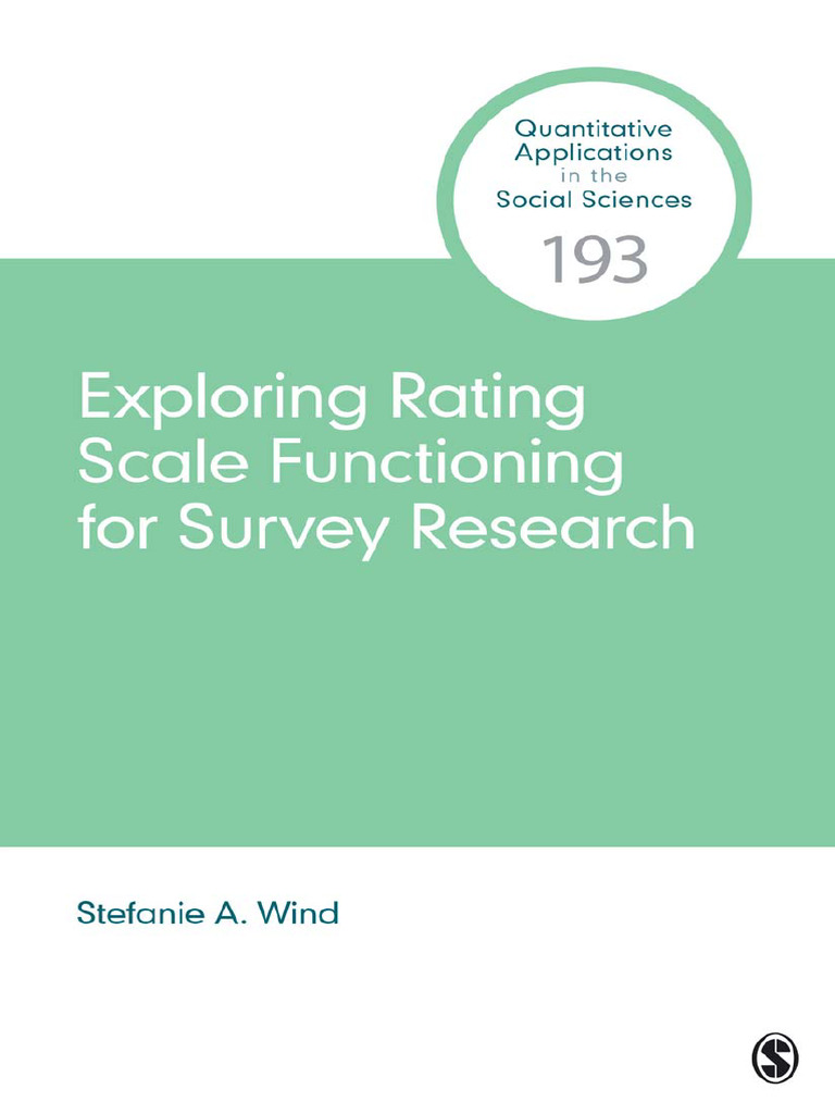 Exploring Rating Scale Functioning For Survey Research 1071855379 ...