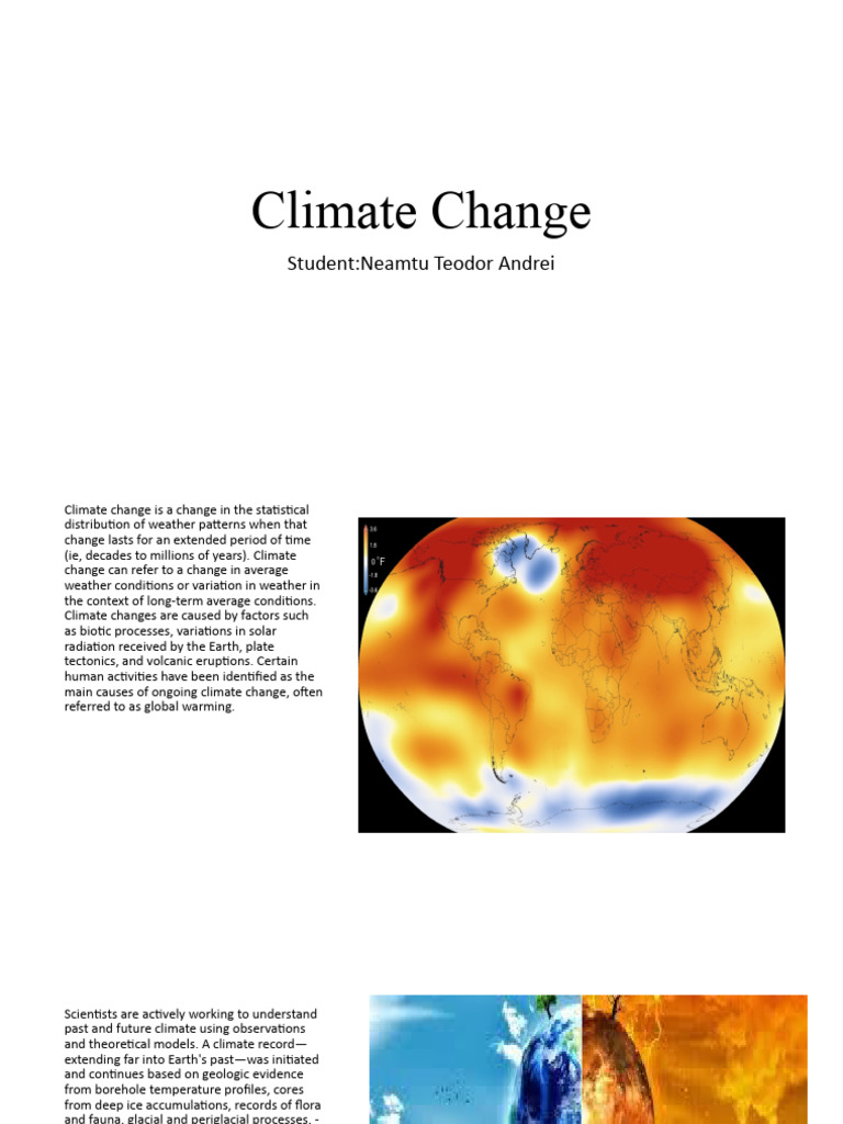 Schimbarile Climatice | PDF | Climate Change | Climate