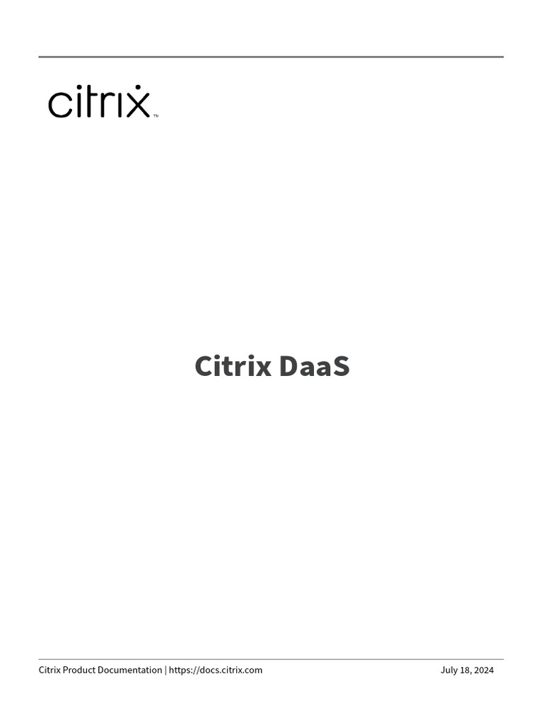 Citrix Daas | PDF | Sistemas Citrix | Microsoft Azure