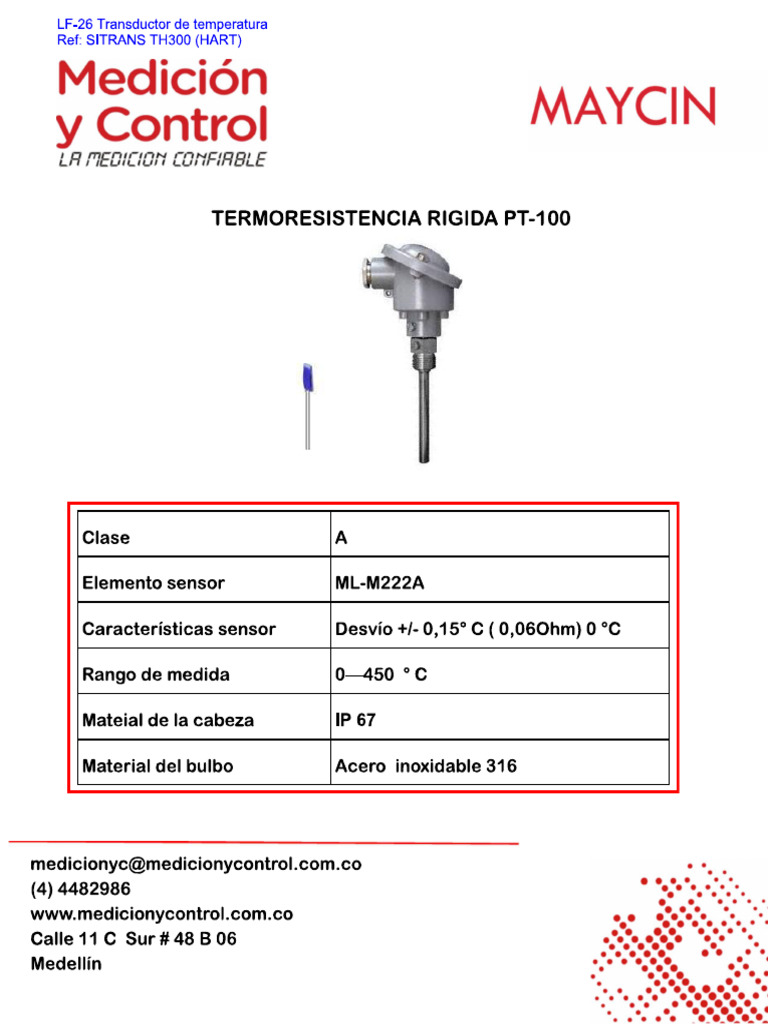 (LF-26) Transductor de Temperatura | PDF