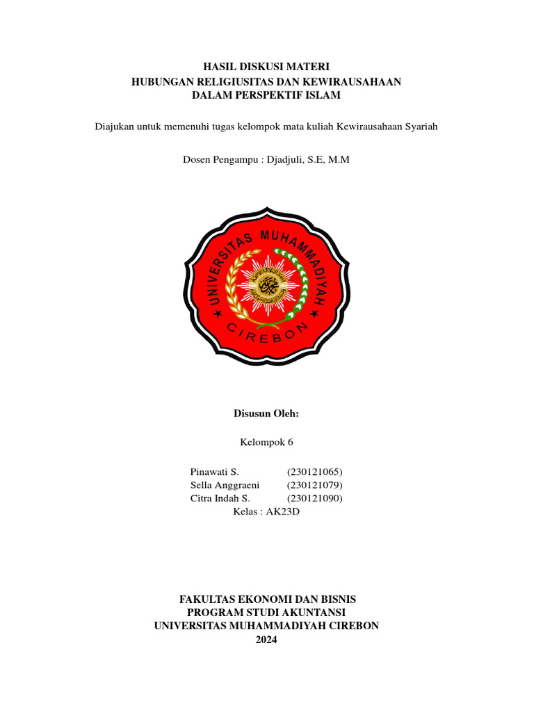 Religiusitas dan Kewirausahaan Islam | PDF