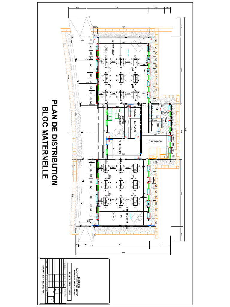 Plan de Distribution Boc Maternelle Et Aménagement | PDF
