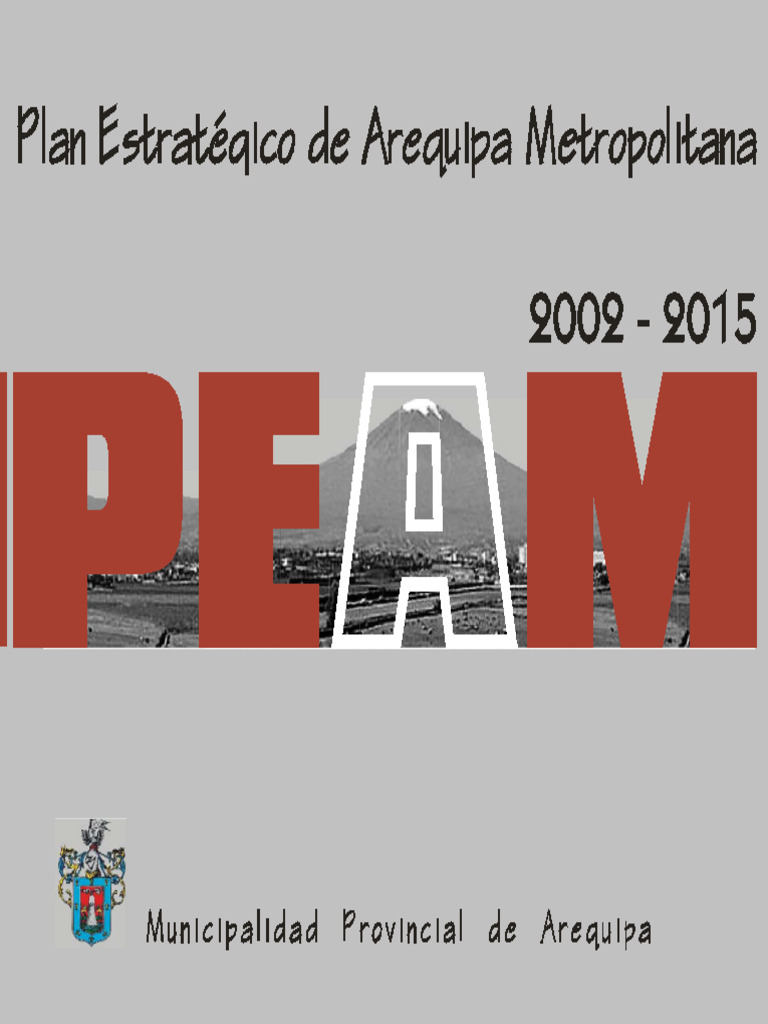 Plan Estratégico Arequipa 2002-2015 | PDF | Planificación ...