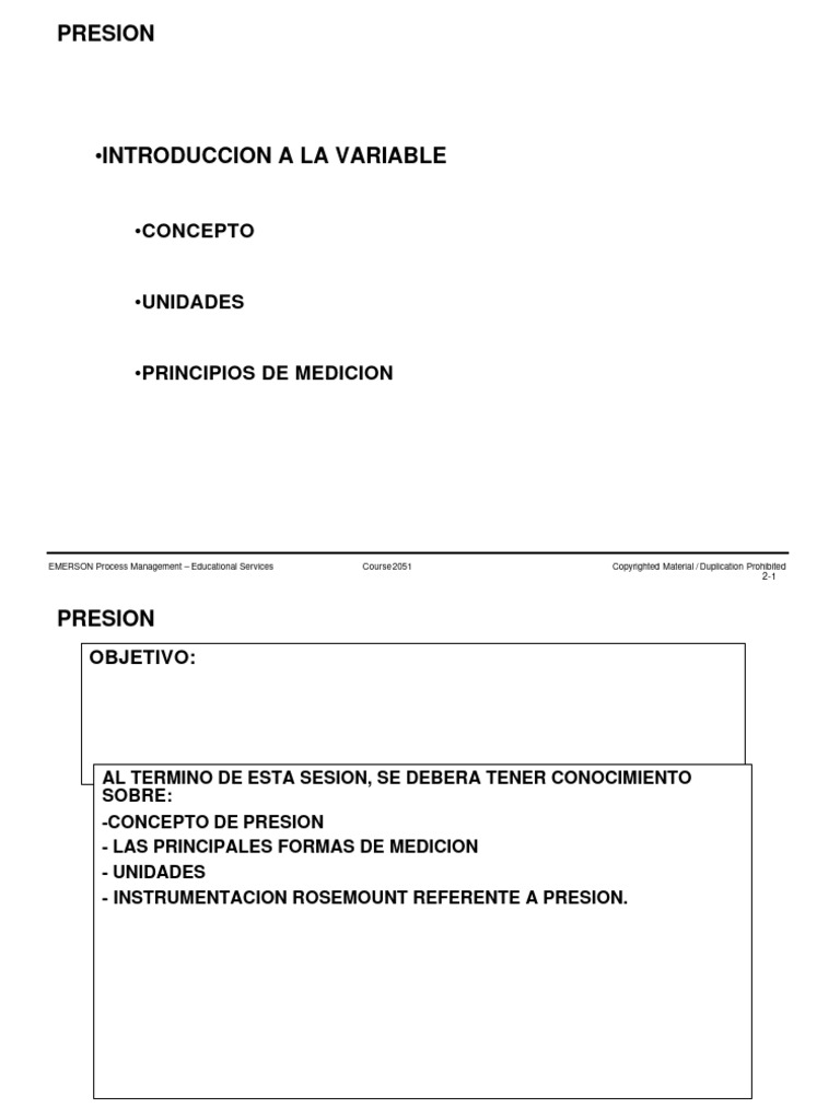 Curso Transmisor de Presion | Descargar gratis PDF | Pascal (Unidad) | Mecánica de Medios Continuos