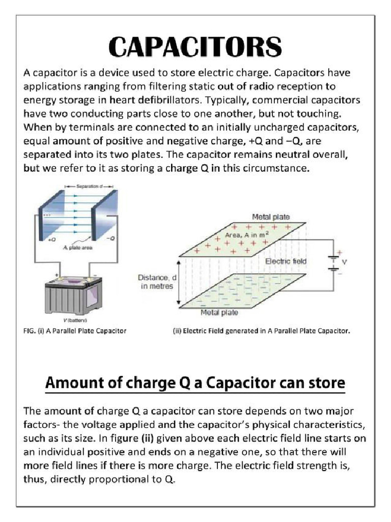 Project of Physics On Topic Capacitor Series and Parallel | PDF
