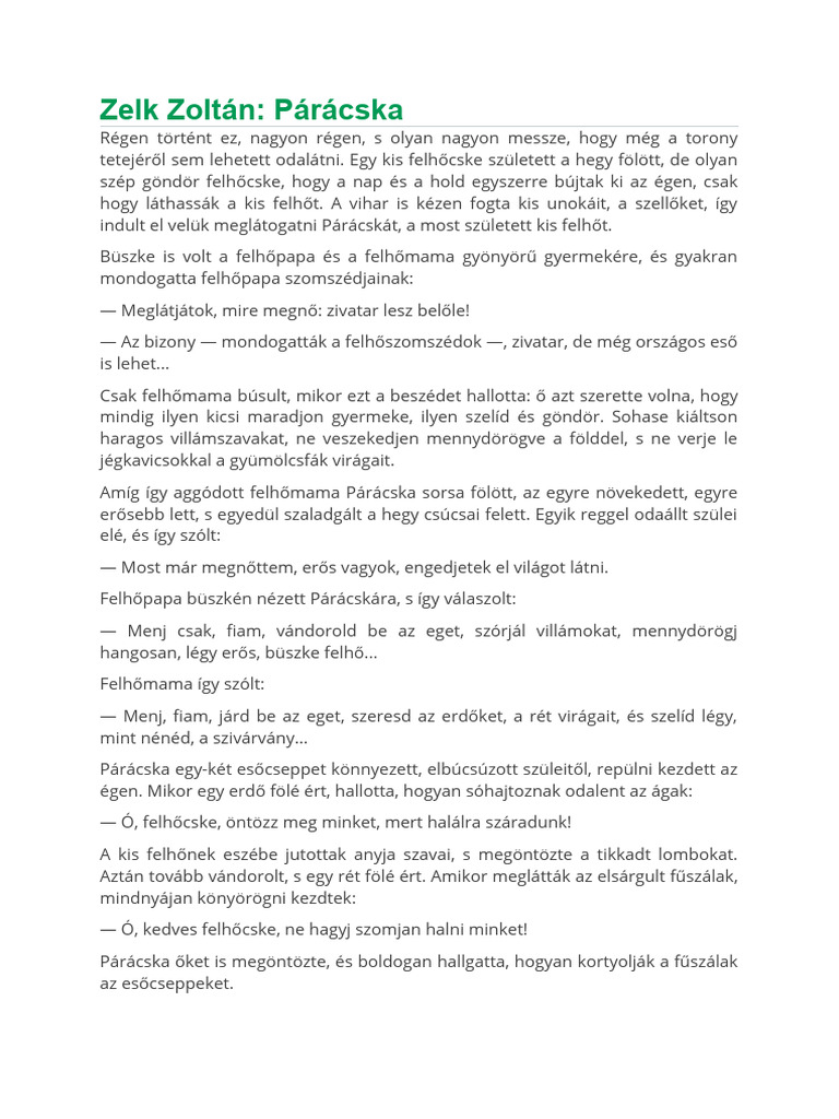 Párácska | PDF