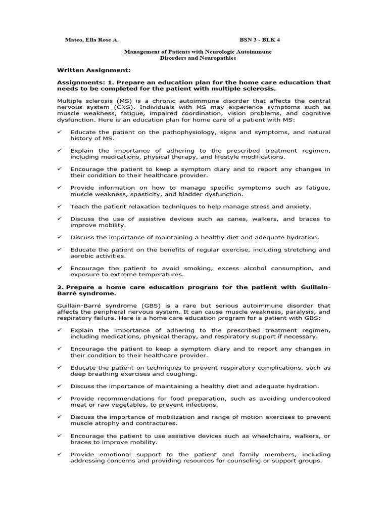 Study Guide 8 | PDF | Multiple Sclerosis | Pain