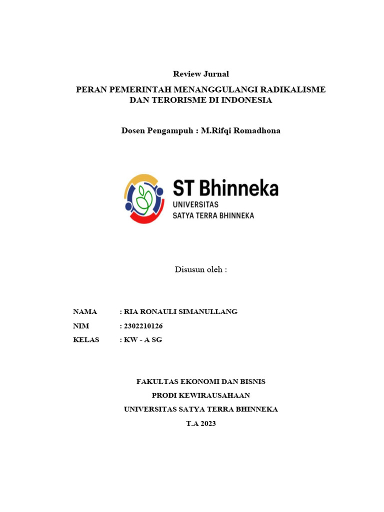 Review Jurnal - Ria | PDF