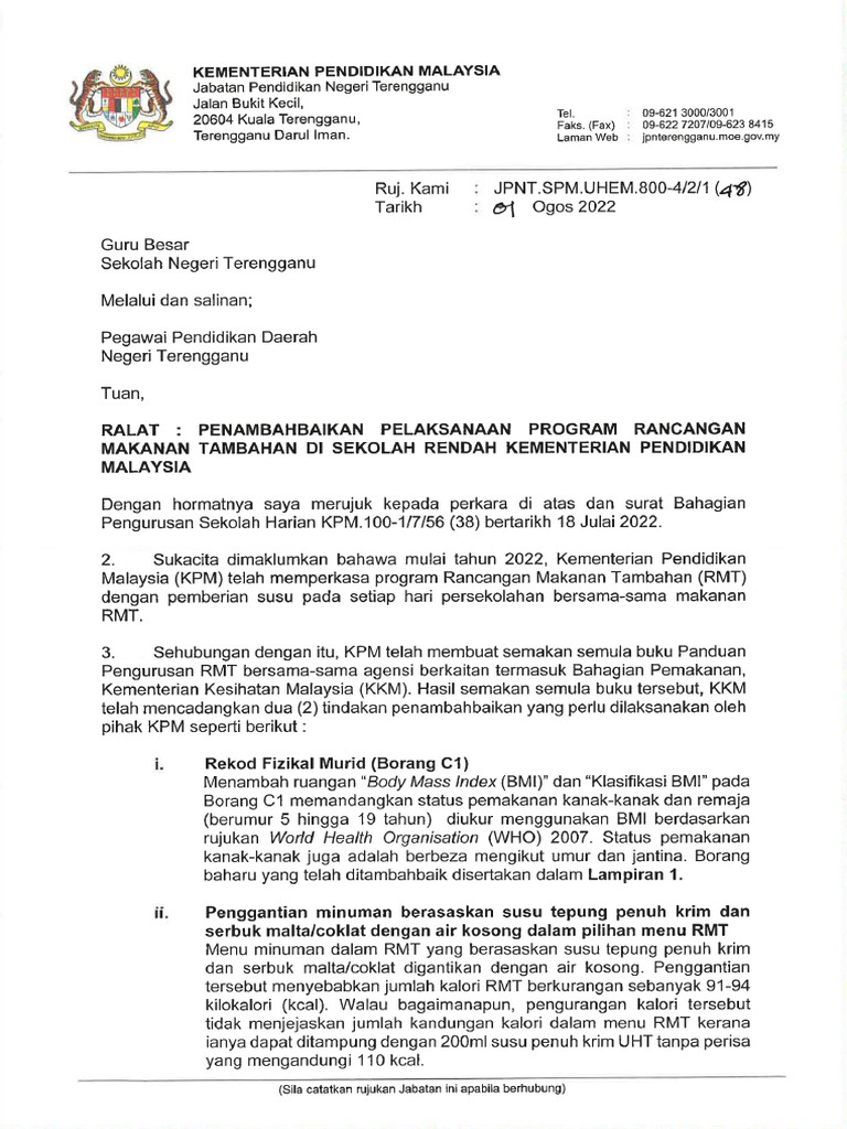 RALAT PENAMBAHBAIKAN RMT (2) Conv | PDF