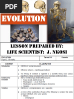 Notes On Evolution | PDF