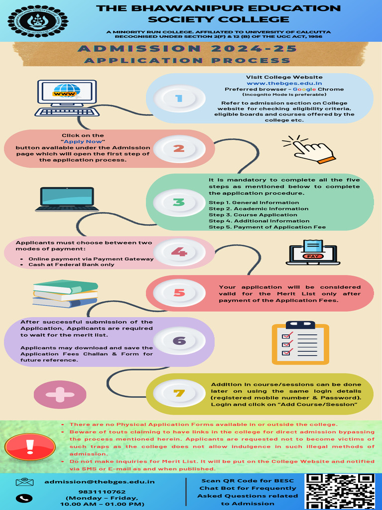 2024 25 Application Process BESC | PDF