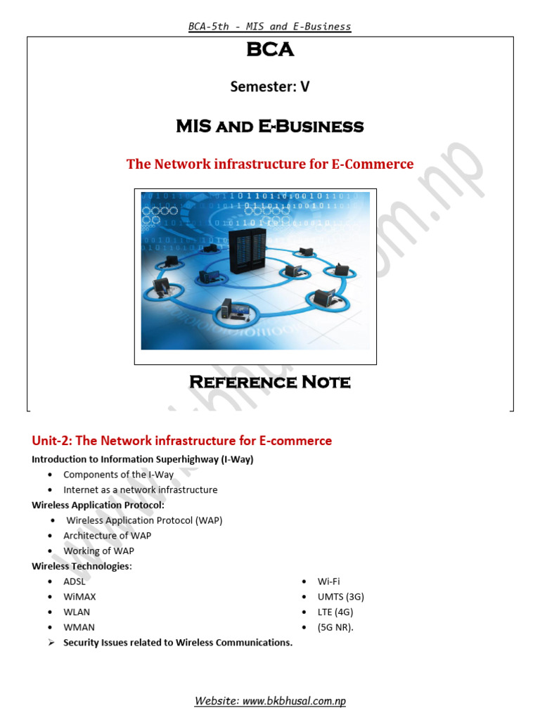 UNIT 2 MIS and E Business 1 | PDF | Computer Network | Wi Max