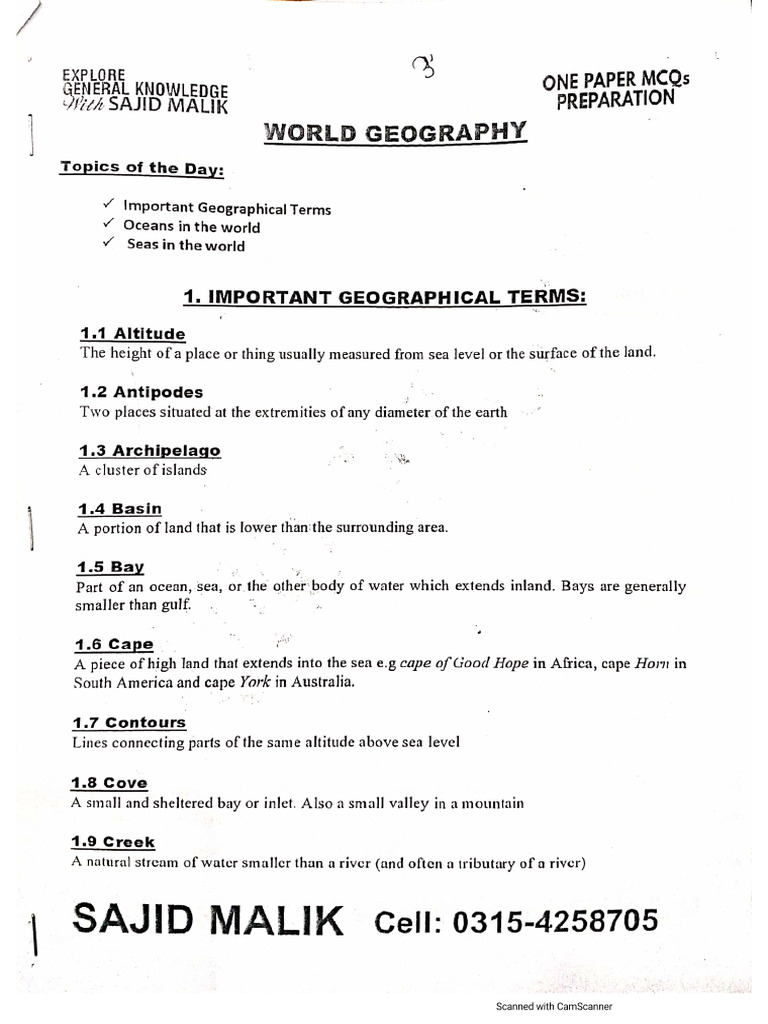 World Geography | PDF