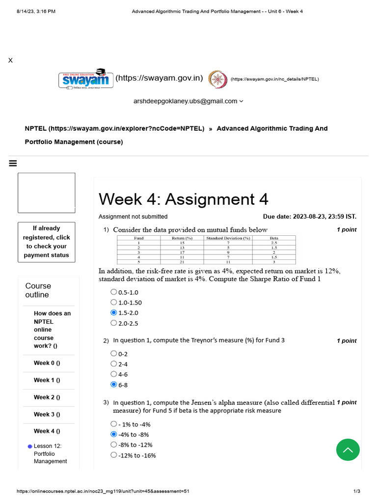 Advanced Algorithmic Trading and Portfolio Management - Unit 6 - Week 4 ...