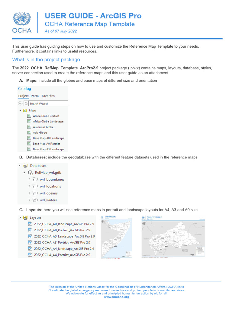 ArcGIS Pro User Guide Reference Map Template Package | PDF | Arc Gis ...