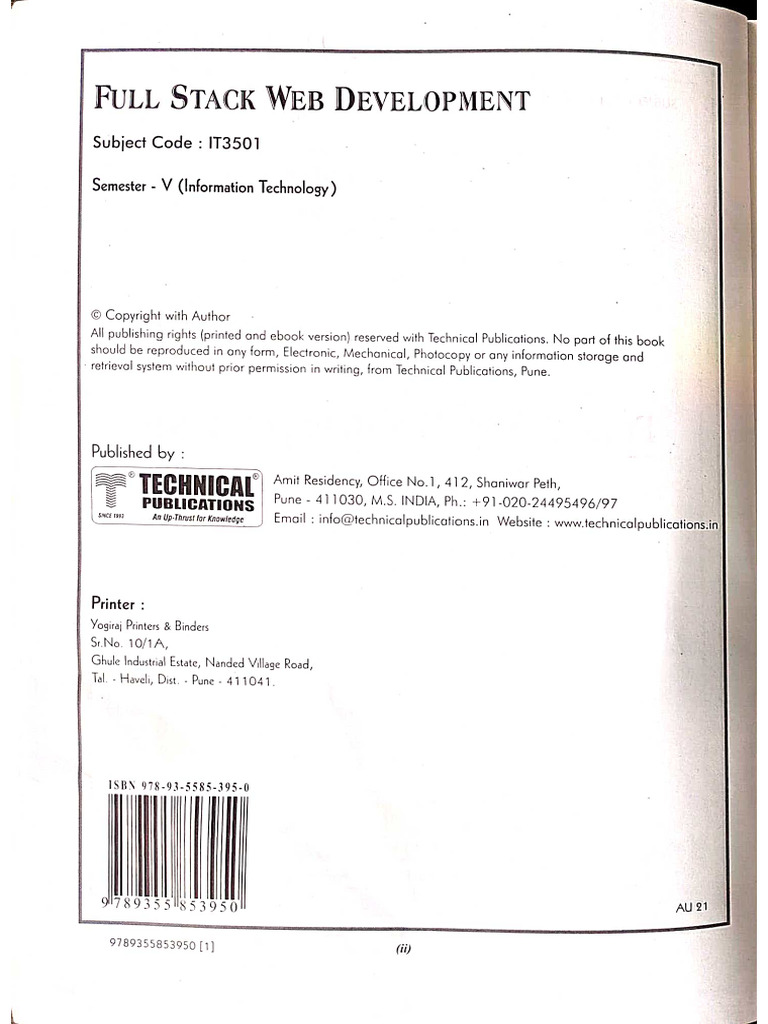 fswd-sem-5 | PDF | Document Object Model | World Wide Web