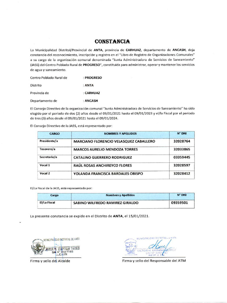 Constancias de Inscripción | PDF