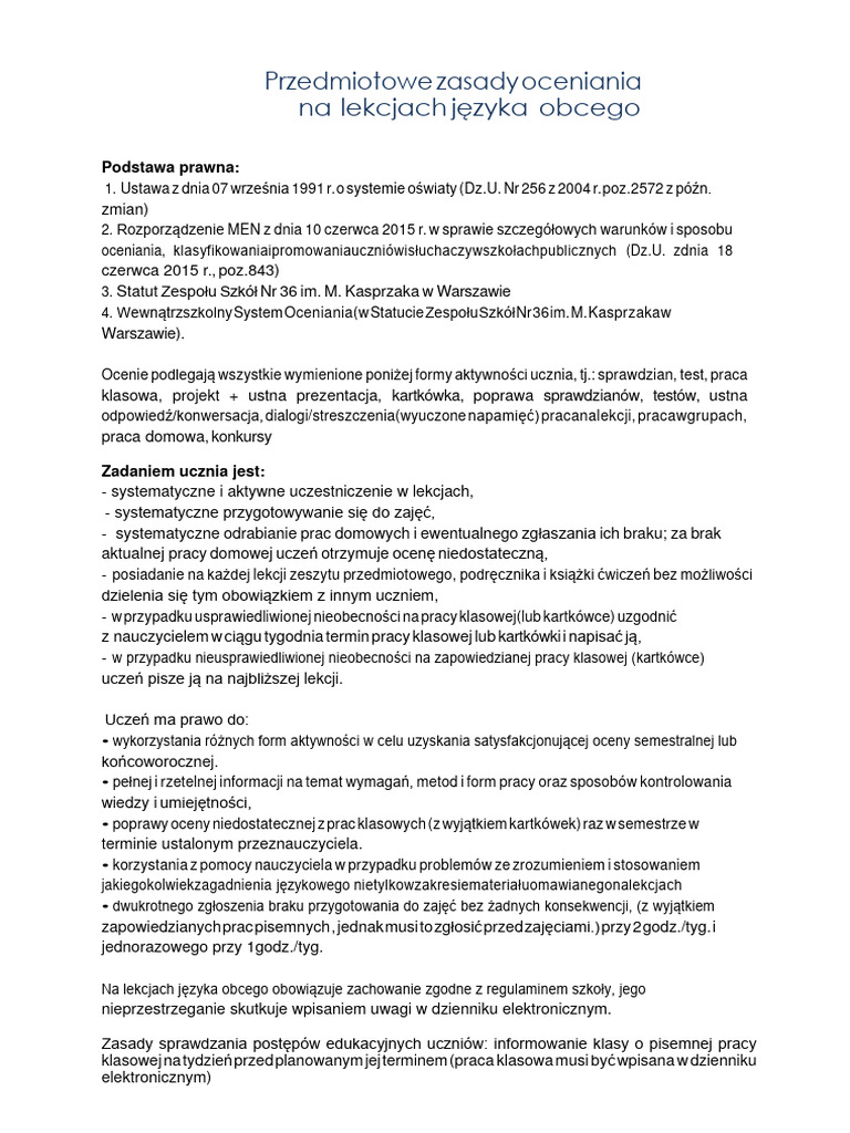 PSO Jezyki Obce | PDF