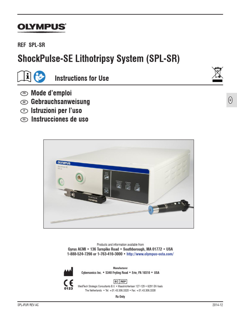 SPL-SR y SPL-T Manual | PDF | Medical Device | Electromagnetic ...