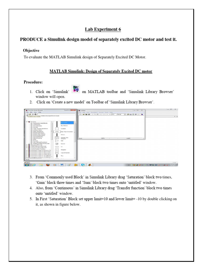 Simulink Model of DC Motor Design | PDF | System | Scope (Computer Science)